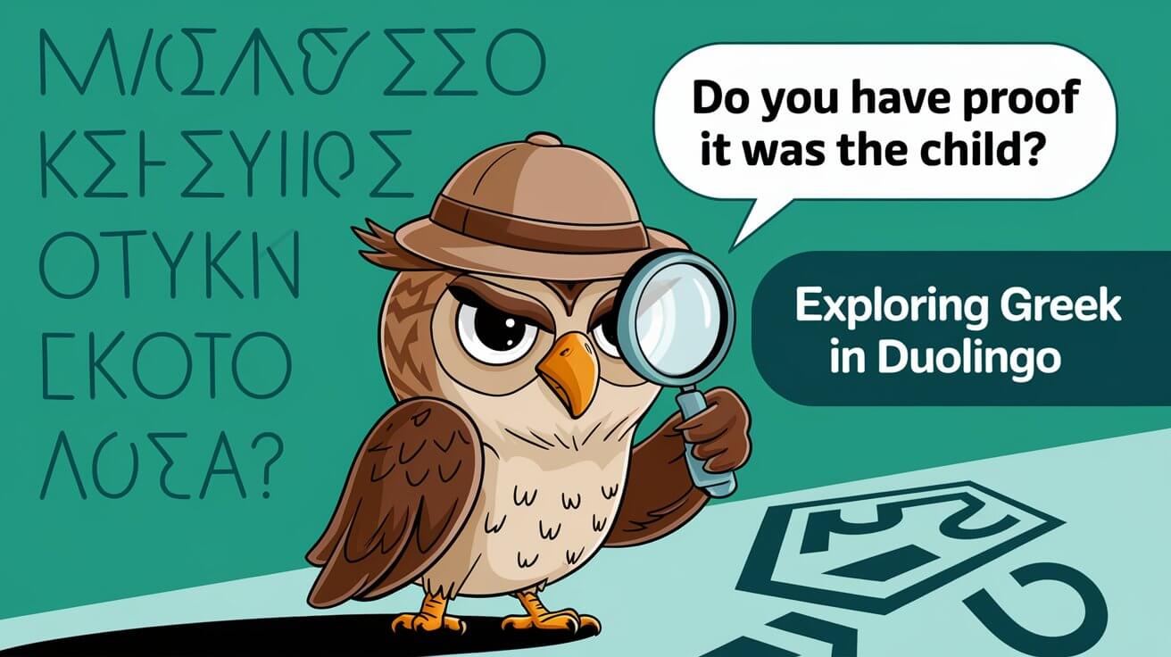 Do You Have Proof It Was The Child? Duolingo Greek